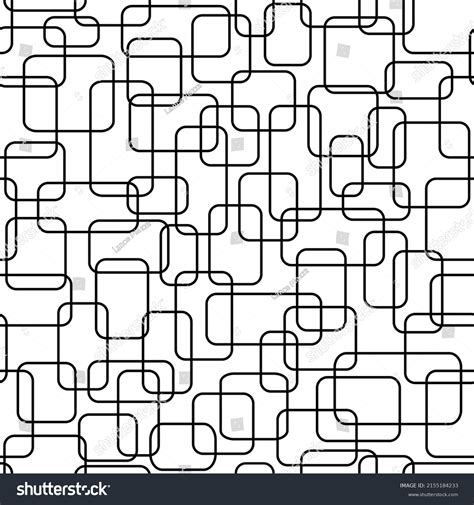 Seamless Illustration Interlocking Squares Rectangles Pattern Stock
