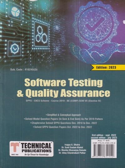 software testing and quality assurance comp engg sem 7 sppu irappa
