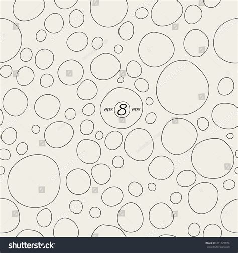 Seamless Pattern Uneven Contour Circles On Stock Vector (Royalty Free) 281523074 | Shutterstock