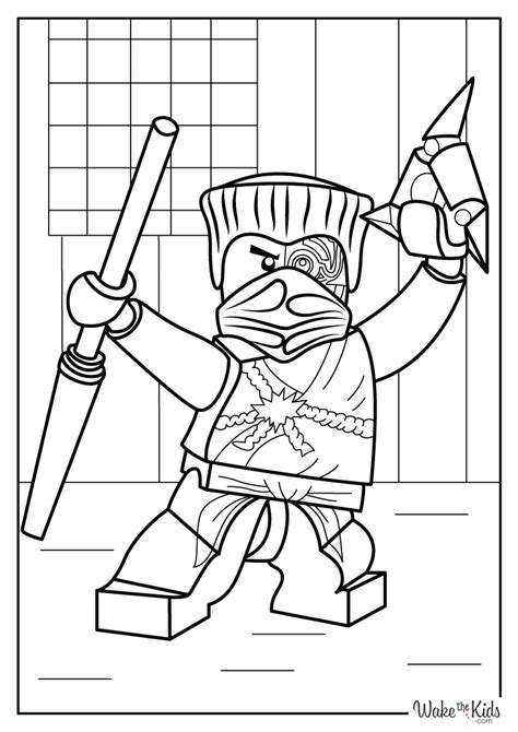 Ninjago Coloring Pages Zane 5599945 Clipart Library