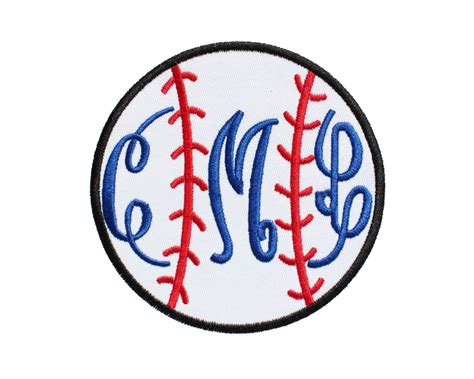 Baseball Monogram Personalized Custom Sports Sew Or Iron On Patch Makerplace By Michaels