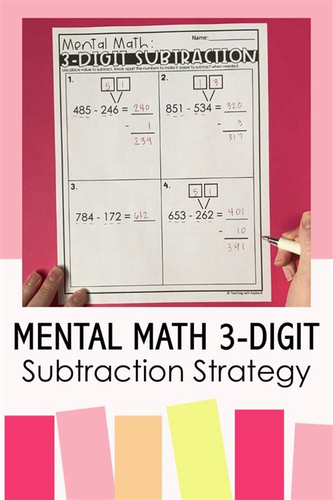 Subtraction Strategies For 3 Digit Numbers How 2nd Grade Students Best Subtraction Strategies For 3 Digit Numbers How 2nd Grade Students Best