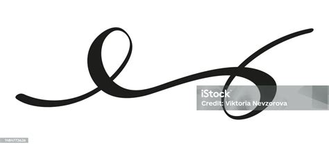 스우시 스와시 밑줄 스트로크 세트 추상적인 물결 모양의 가는 선 물결선 요소 벡터 격리 그림 개체 그룹에 대한 스톡 벡터 아트 및 기타 이미지 Istock