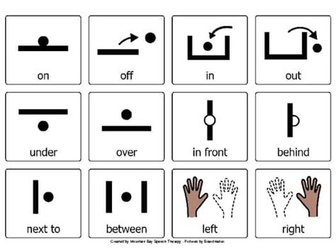 Preposition Visuals By Mountain Bay Speech Therapy Tpt