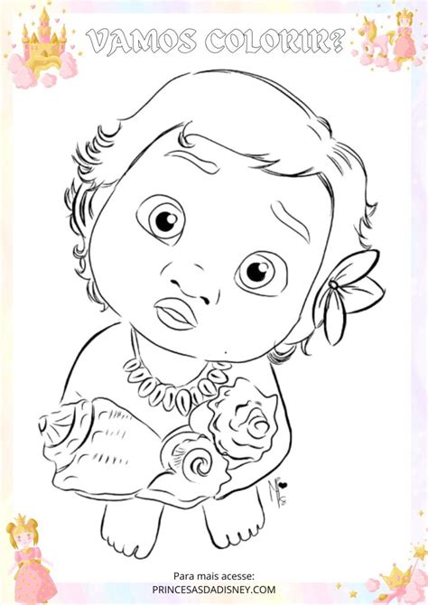 Desenhos Da Moana Para Colorir E Imprimir