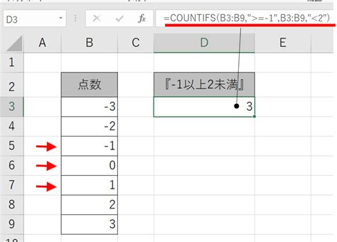 【エクセル】countif関数でセルの数を以上、以下、より上、未満、の検索条件でカウントする方法 Excelの森