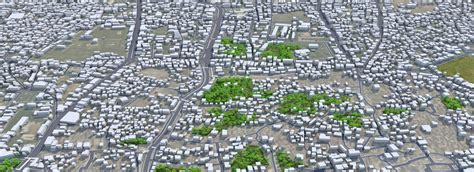 Sanaa City Yemen 3d Model 30km Flippednormals