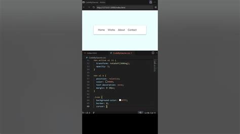 🚀 Modern Animated Navbar Using Pure Html And Css No Javascript Webdevelopment Coding
