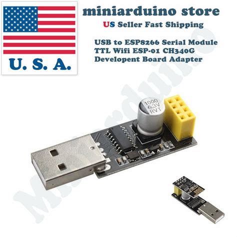 Usb To Esp8266 Serial Module Ttl Wifi Esp 01 Ch340g Developent Board A Eelectronicparts