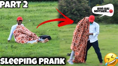 Sleeping Prank Part 2 Sleeping Prank On Strangers By Topa