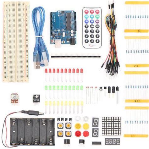 kit arduino básico en caja organizadora
