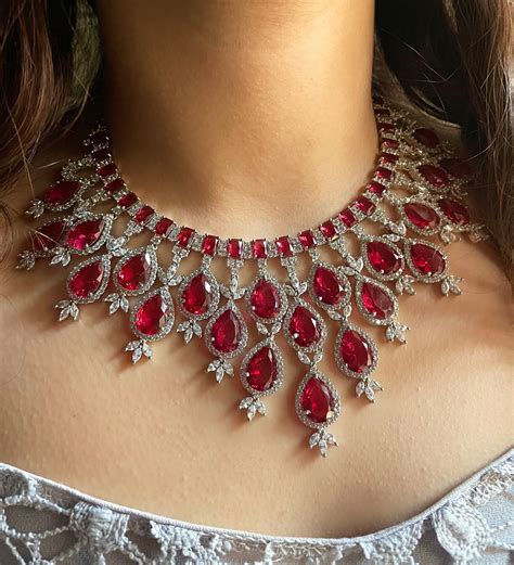 Red Diamond Necklace