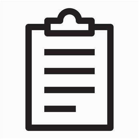 Clipboard Outline Style Icon 4154326 Vector Art At Vecteezy