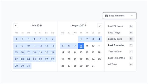 new date range picker for custom date ranges
