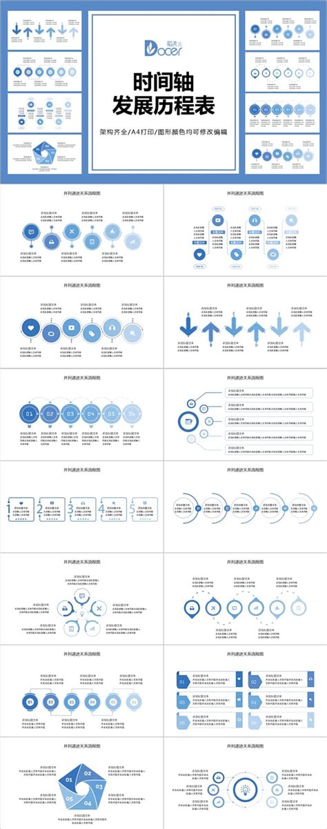 并列递进关系图时间轴流程图ppt图片 手册图片素材 花瓣网