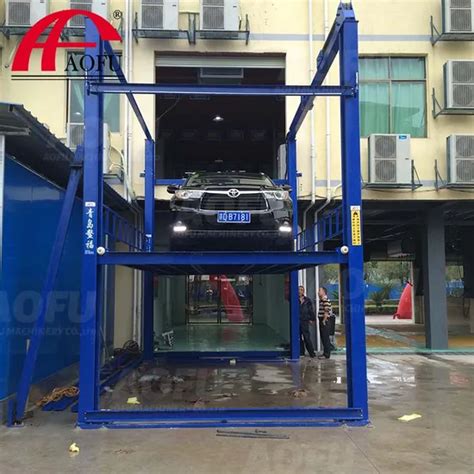 Elevator Lift Warehouse Four Post Car Elevator Hydraulic Vertical