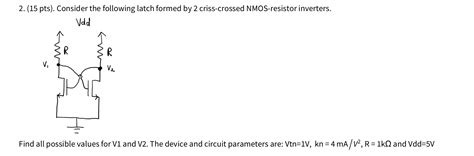 Solved Pts Consider The Following Latch Formed By Chegg