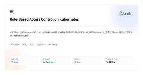 Role Based Access Control On Kubernetes Labex