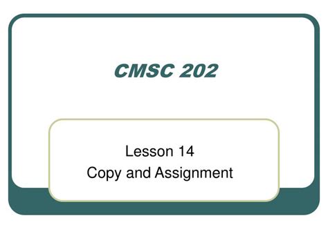 Ppt Cmsc 202 Powerpoint Presentation Free Download Id3346797
