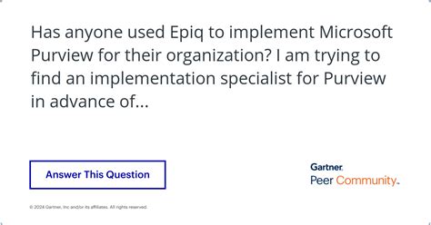 has anyone used epiq to implement microsoft purview for their