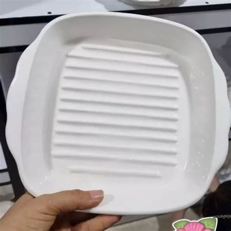 خرید و قیمت تابه گریل مربع سرامیکی درجه یک دارای کارتن تک کادویی قابل