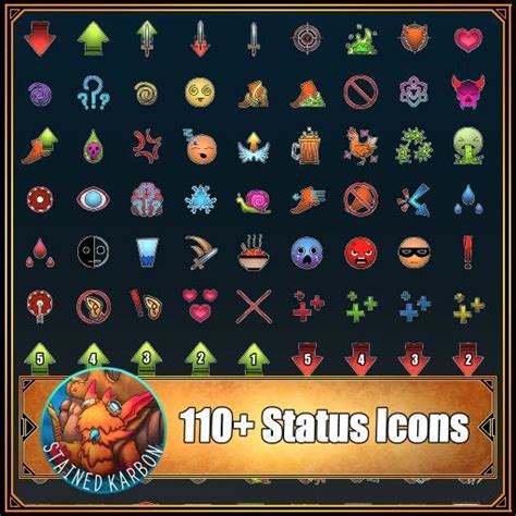 110 Status Icons Roll20 Marketplace Digital Goods For Online