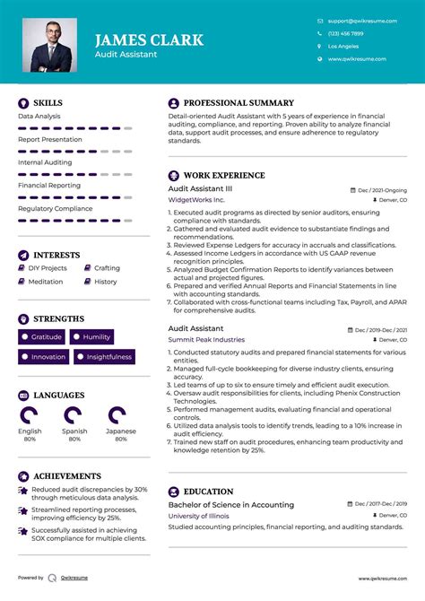 10 Audit Assistant Resume Samples And Templates For 2026