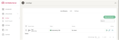 Ip Camera Streaming Ant Media Documentation