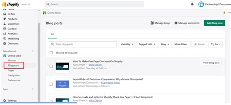 How To Create And Customize Shopify Blog Post 5 Templates Ecomposer
