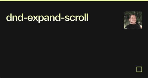 Dnd Expand Scroll Codesandbox