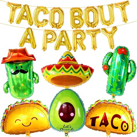 Katchon Huge 22 Pcs Taco Bout A Party Decorations Taco