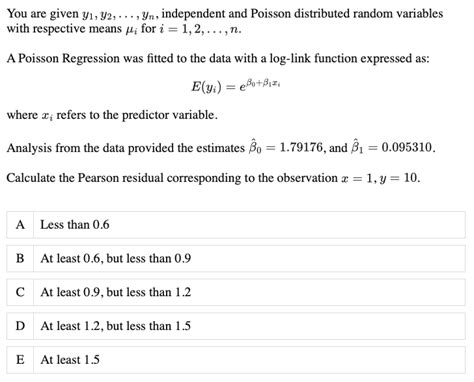 solved you are given y1 y2 … yn independent and poisson