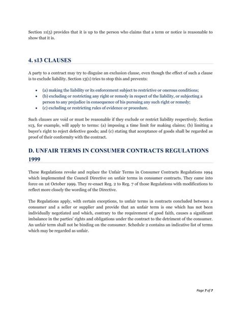 Lecture Exclusion And Limiting Clauses Notes DOCX Law