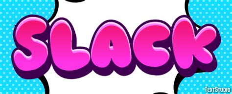 Slack Text Effect And Logo Design Brand