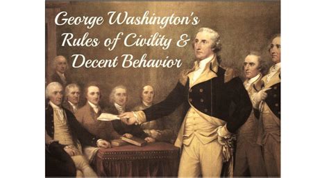 George Washington Rules Of Civility Printable