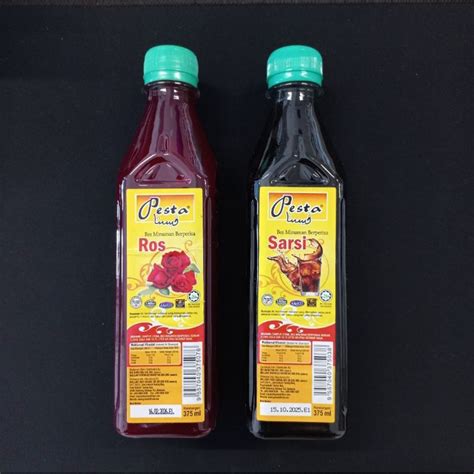 Pesta Kordial 375ml Ros Sirap Sarsi Shopee Malaysia