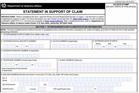 What Is A Statement In Support Of Claim What Is A Statement In Support Of Claim Veterans Forever