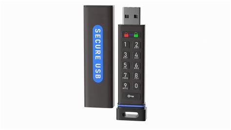 3d Model Encrypted Flash Drive With Keyboard Pin Authentication Turbosquid 1968492