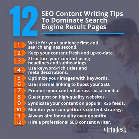 12 SEO Content Writing Tips - Virtudesk