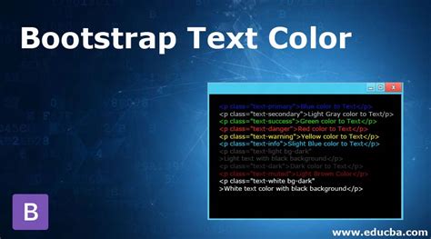Bootstrap Text Color How Does Text Color Work In Bootstrap