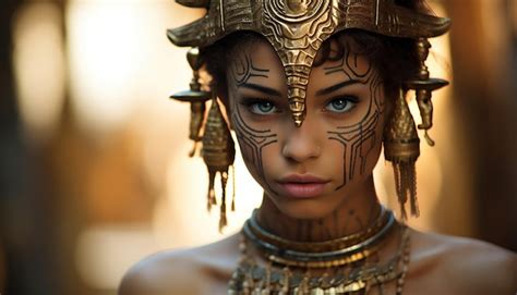 Premium Ai Image The Most Beautiful Teen Egyptian Girl Imaginable Elaborate Ancient Egyptian