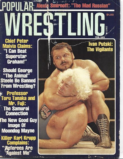 February 1978 Popular Wrestling Magazine Ivan Putski Patera Maivia