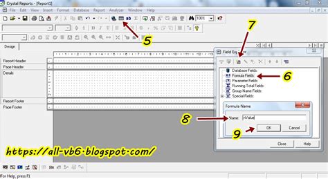 menampilkan isi textbox value ke crystal report menggunakan vb6