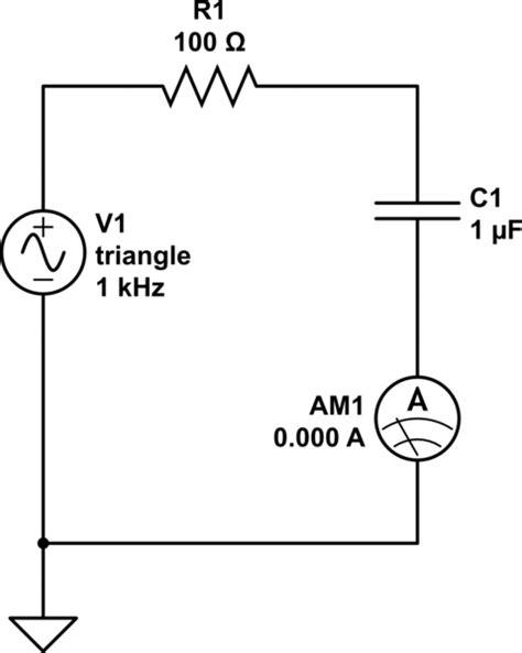 Capacitor How To Analyze An RC Circuit With Triangle Wave Voltage Input Electrical