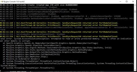 fatal error is there something i can do r ryujinx