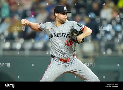 Minnesota Twins Relief Pitcher Justin Topa Throws During The Eighth