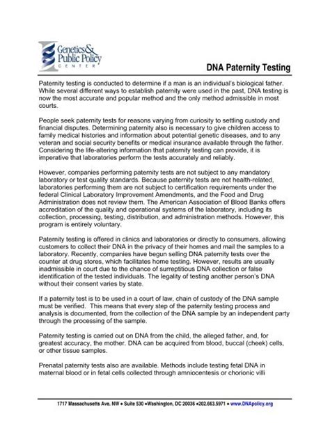 DNA Paternity Testing