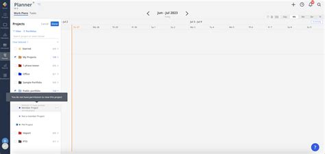 work planner permissions mosaic