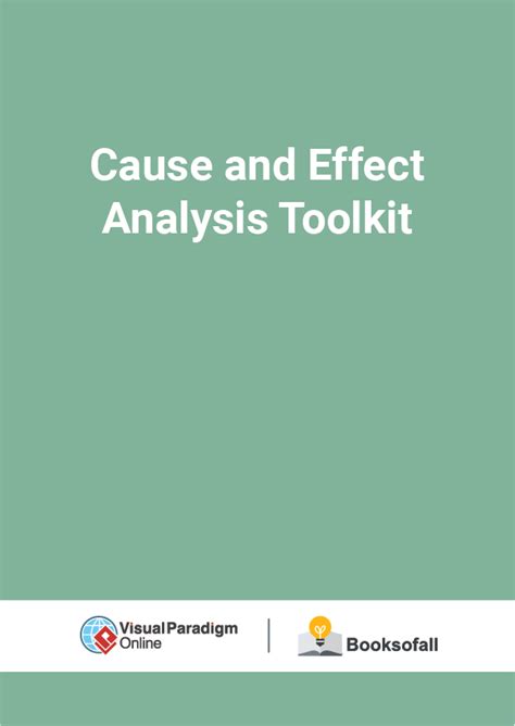 Cause And Effect Analysis Toolkit Free EBooks Of IT BooksOfAll