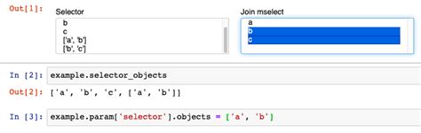 linked param listselector objects not updatting panel holoviz discourse